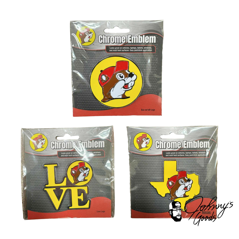 Buc-ee's Chrome Emblem – Johnny's Goods