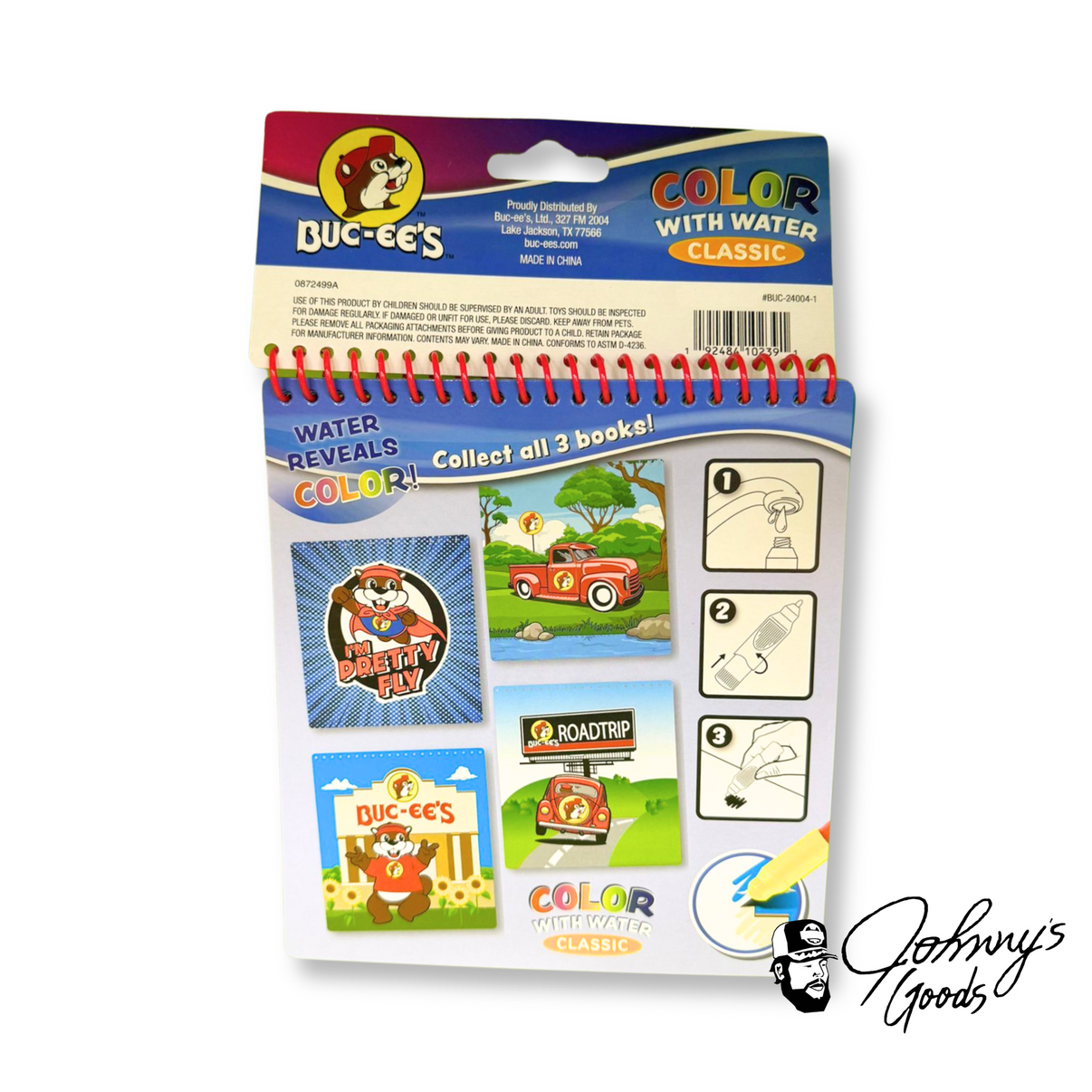 Buc-ee's Color With Water Booklet – Johnny's Goods