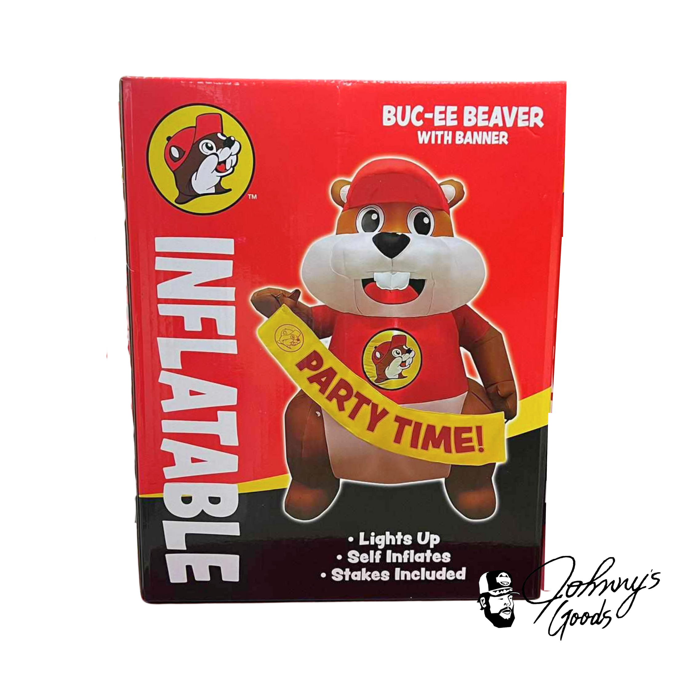 Buc-ee's Inflatable Beaver With Banner Party Time – Johnny's Goods